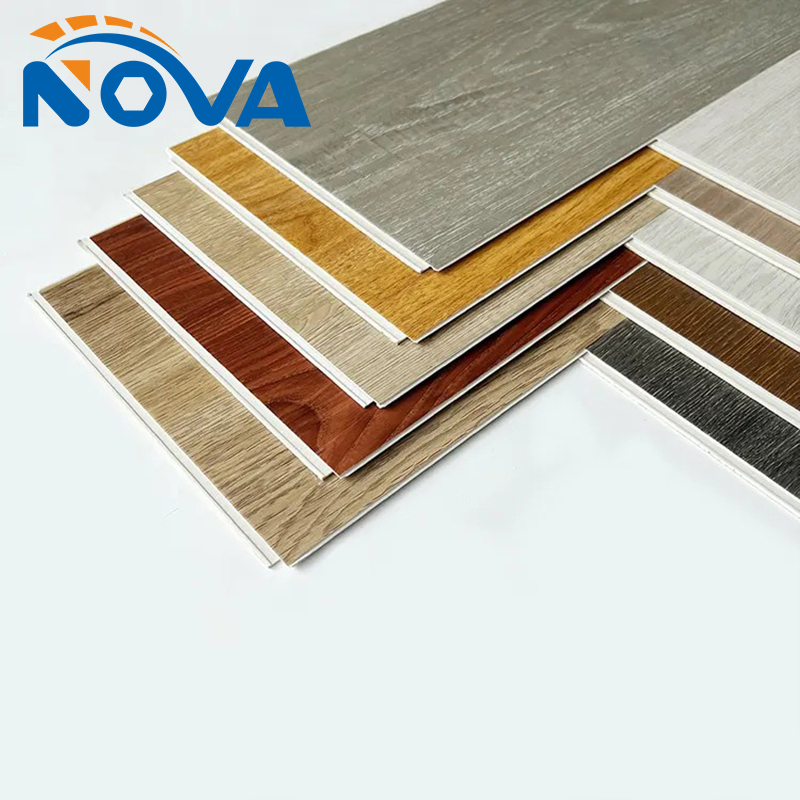 pvc plastic waterproof vinyl tile click system rigid core spc flooring