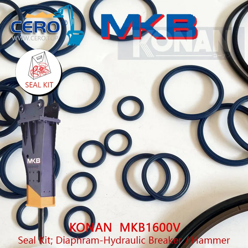 KONAN MKB1600 Juego de sellos MKB1600V Martillo hidráulico MKB-1600