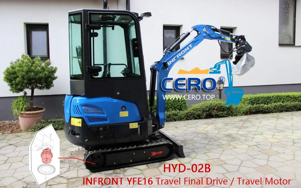 HYD-02B Travel Motor INFRONT YFE16 Hydro Fluid Hyd02b Travel Final Drive