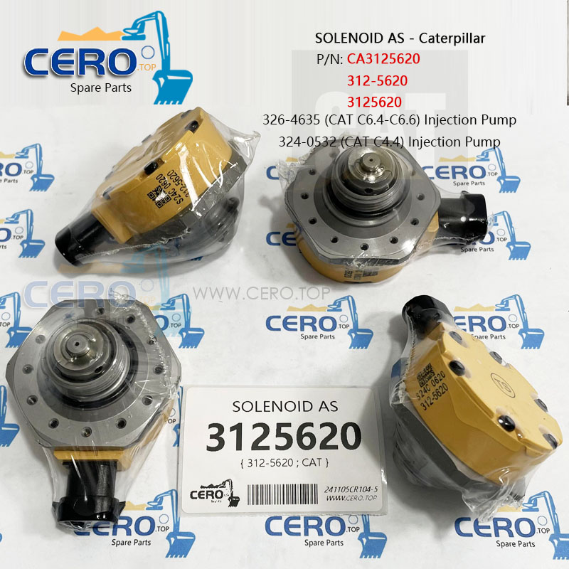 3125620 312-5620 SOLENOID VALVE Caterpillar 324-0532 CAT C4.4 PUMP FUEL ...