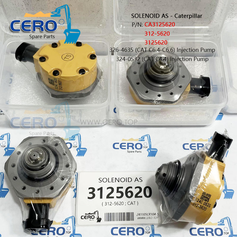 3125620 312-5620 SOLENOID VALVE Caterpillar 324-0532 CAT C4.4 PUMP FUEL ...