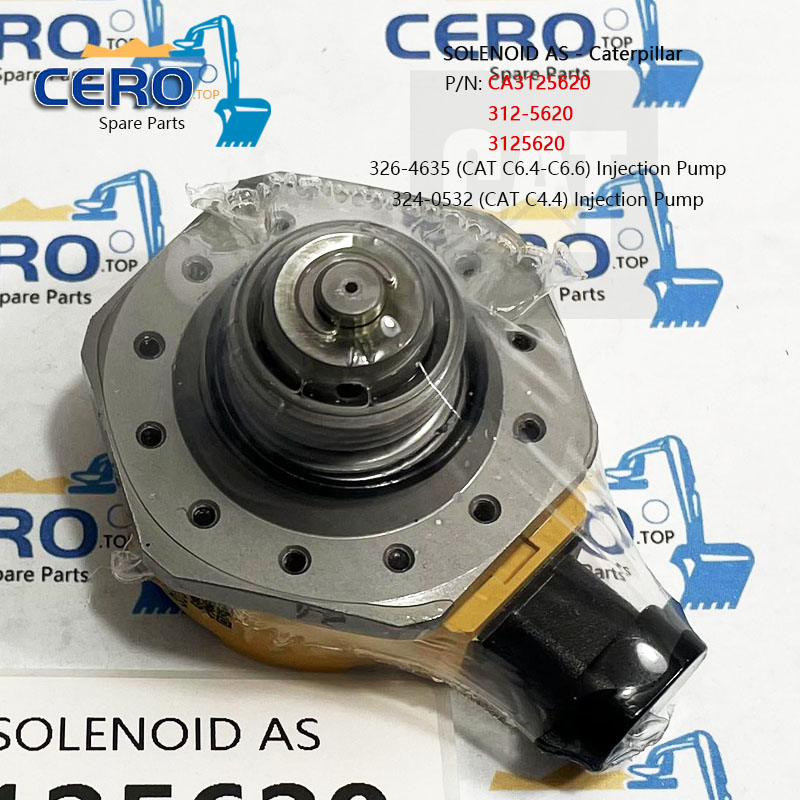 3125620 312-5620 SOLENOID VALVE Caterpillar 326-4635 CAT C6.4 C6.6 PUMP ...