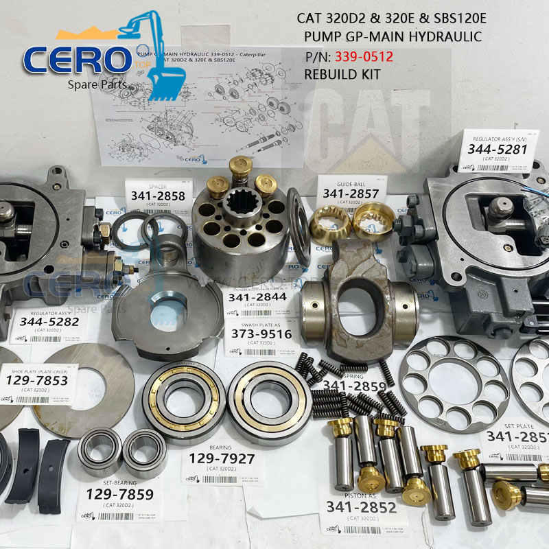 CAT 320D2 320E 339-0512 397-3680 SBS120E 3390512 3973680 PUMP