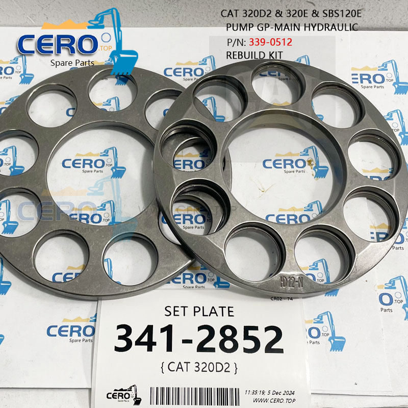 341-2852 SET PLATE 3412852 SHOE PISTON AS CAT 320D2 320E 339-0512 397 ...