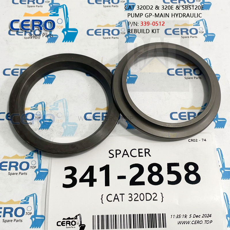 341-2858 SPACER 3412858 CAT 320D2 320E 339-0512 397-3680 SBS120E PUMP