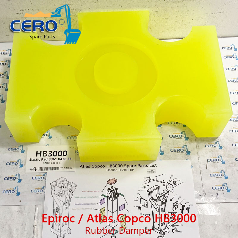 Epiroc Atlas Copco HB3000 HB3100 Rubber Damper 3361847635 3363086399