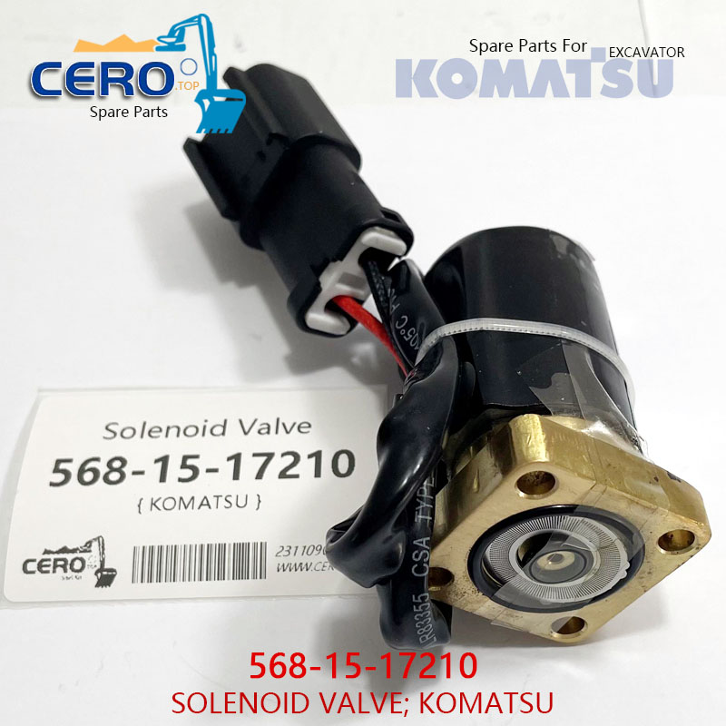 568-15-17210 SOLENOID VALVE 5681517210 KOMATSU 561-15-47210 5611547210