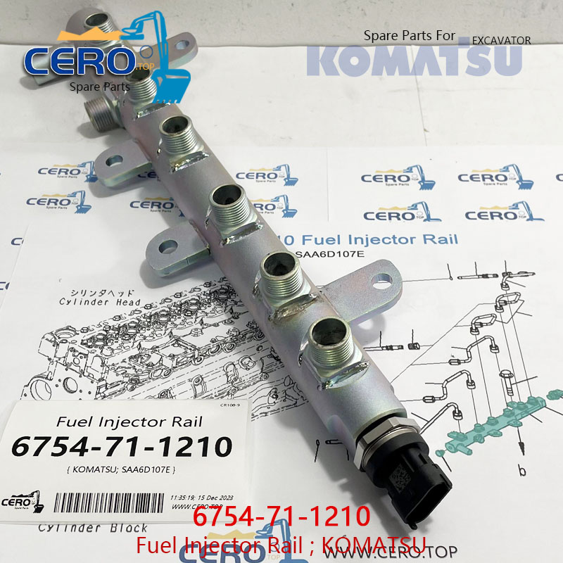 6754-71-1210 MANIFOLD FUEL 6754711210 KOMATSU 6754-72-1210 6754-72-1220