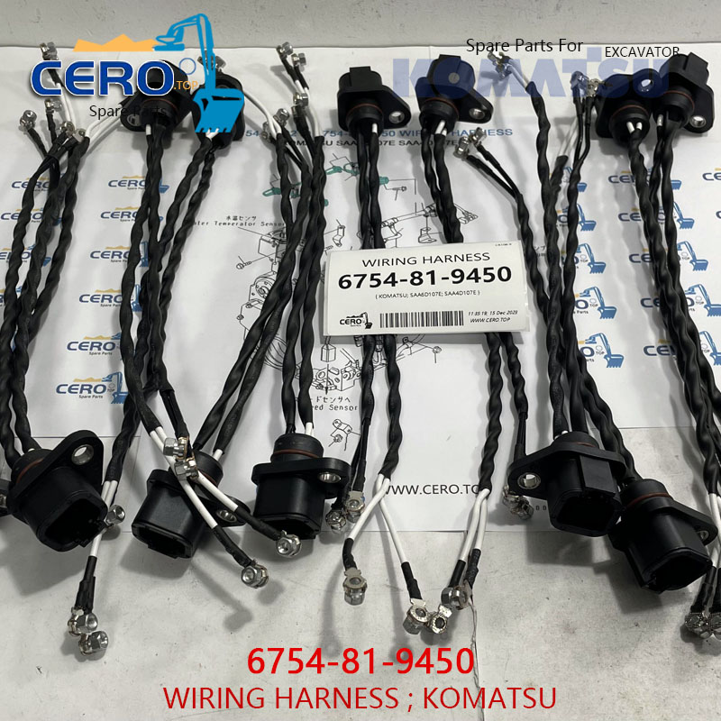 6754-81-9450 WIRING HARNESS 6754819450 KOMATSU 6754-81-9210 6754819210