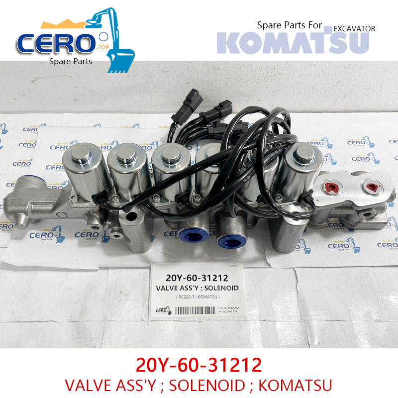 20Y-60-31212 SOLENOID VALVE 20Y6031212 KOMATSU 20Y-60-31211 NY07493-10200