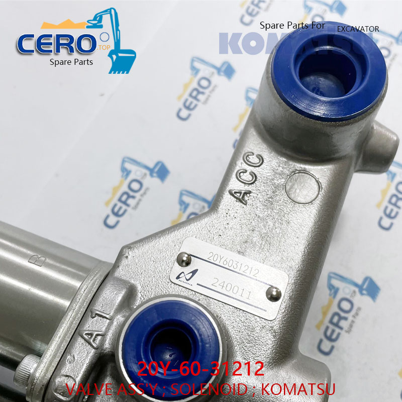 20Y-60-31212 SOLENOID VALVE 20Y6031212 KOMATSU 20Y-60-31211 NY07493-10200