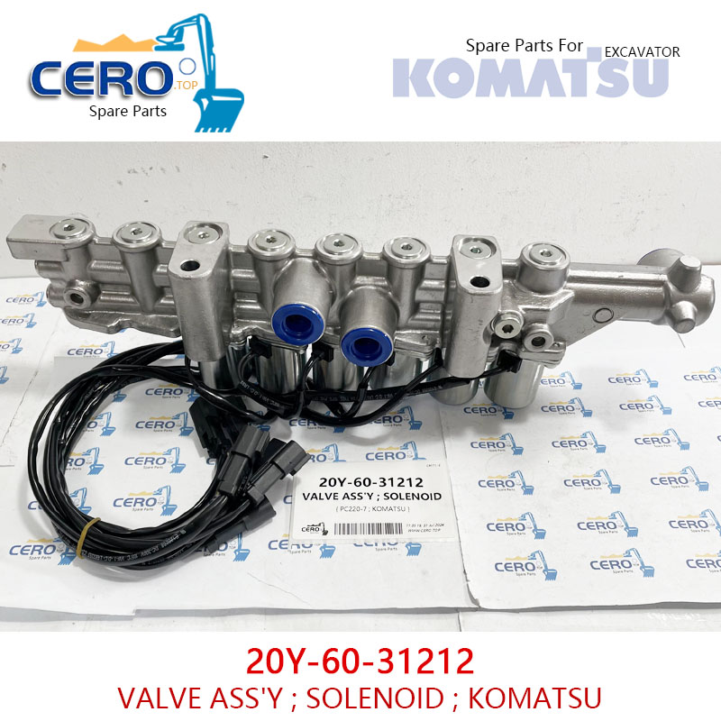 20Y-60-31212 SOLENOID VALVE 20Y6031212 KOMATSU 20Y-60-31211 NY07493-10200