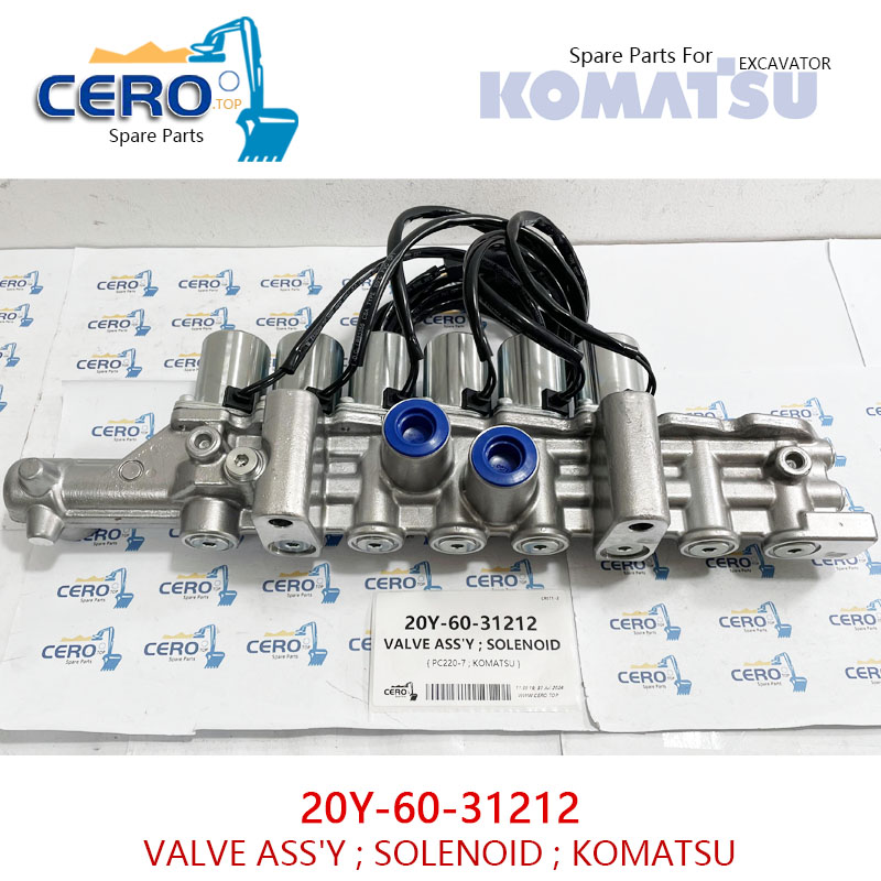 20Y-60-31212 SOLENOID VALVE 20Y6031212 KOMATSU 20Y-60-31211 NY07493-10200