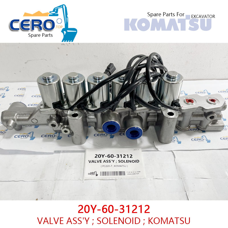 20Y-60-31212 SOLENOID VALVE 20Y6031212 KOMATSU 20Y-60-31211 NY07493-10200