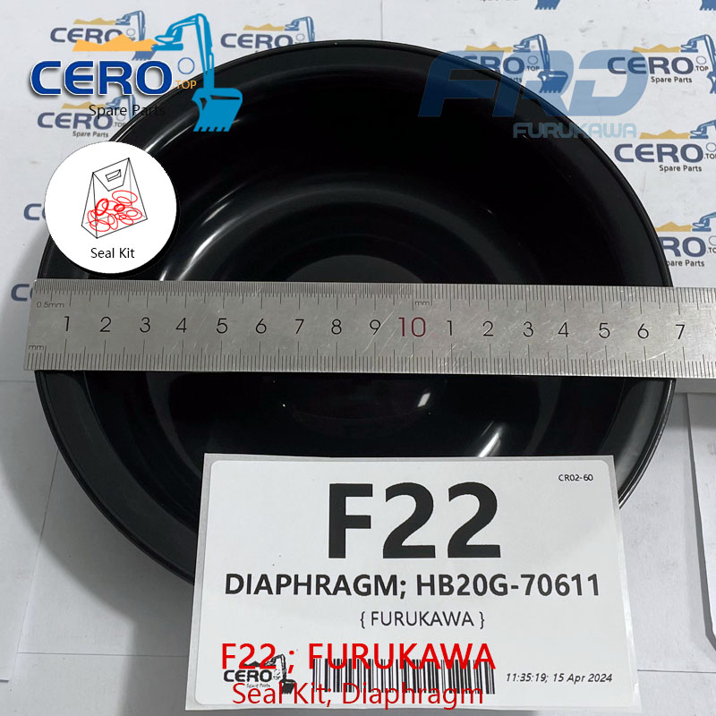FURUKAWA F22 KENT KF22 SEAL KIT DIAPHRAGM F22-92021 F22-92023 HB20G-70611