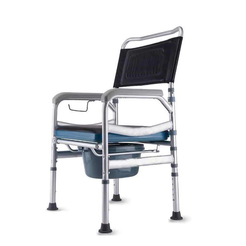 KS Replaceable Wheels and Mobile Portable Commode Chair