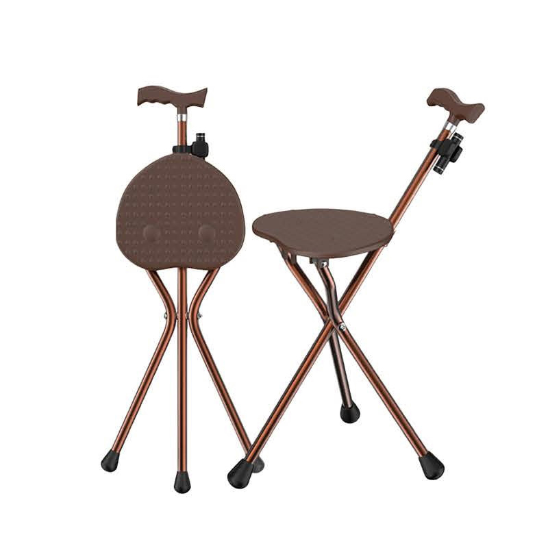 Aluminum Alloy Elderly Tripod Walker Crutches Stool Walking Stick