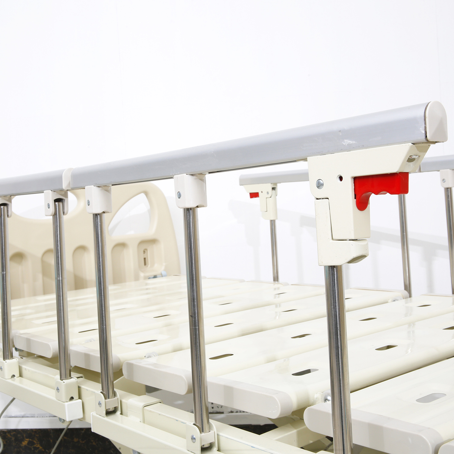 Adjustable Medical 3-Function Manual Nursing Homecare Hospital Beds