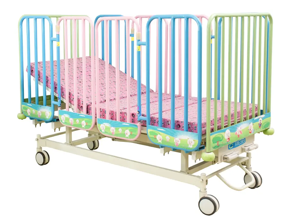 Two Function Medical Manual Pediatric Bed for Children