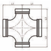 Grooved Reducing Cross