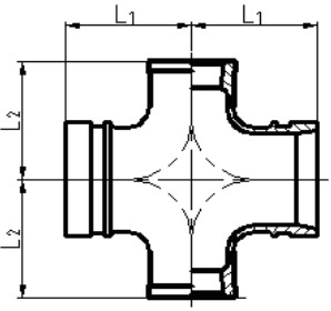 Threaded Reducing Cross