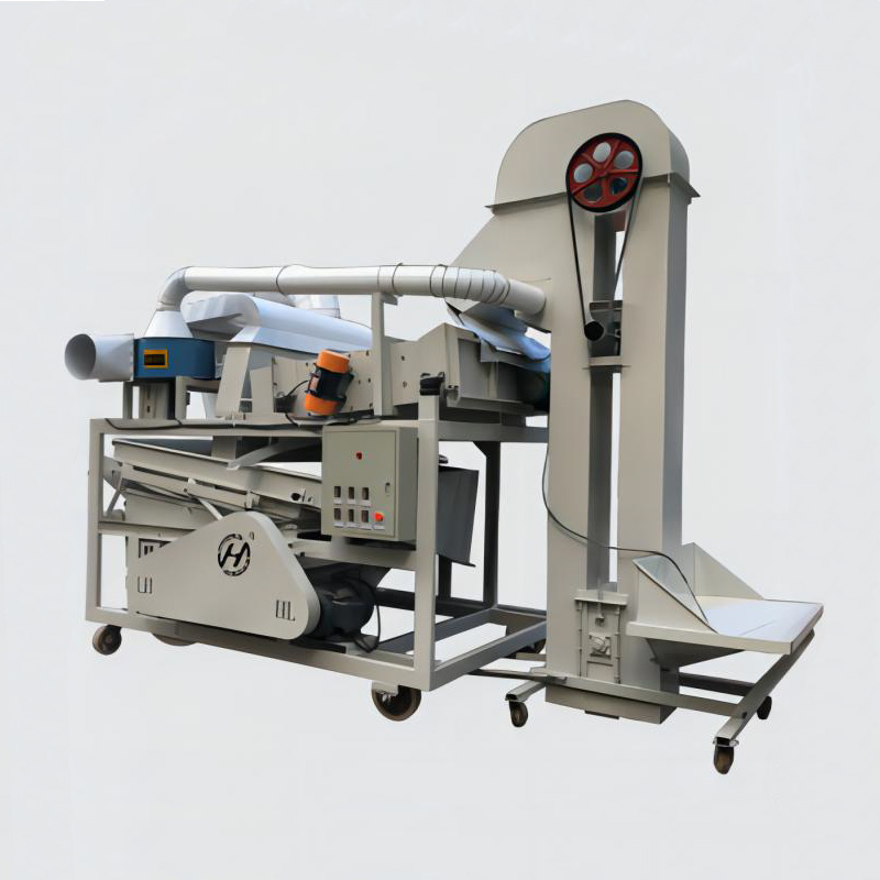 Single gravity grain sorting machine