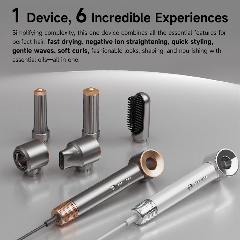 5-in-1 High-Speed Blow Curler + Straightening Comb