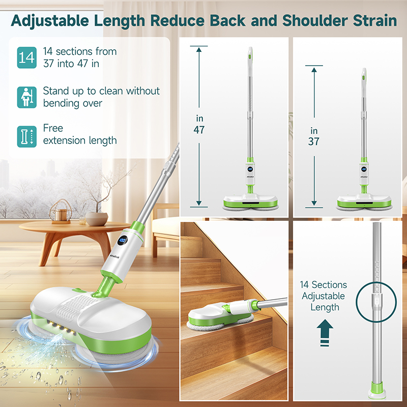 New Design S1 Pro Large Cordless Electric Mop New Upgraded RPM and Battery