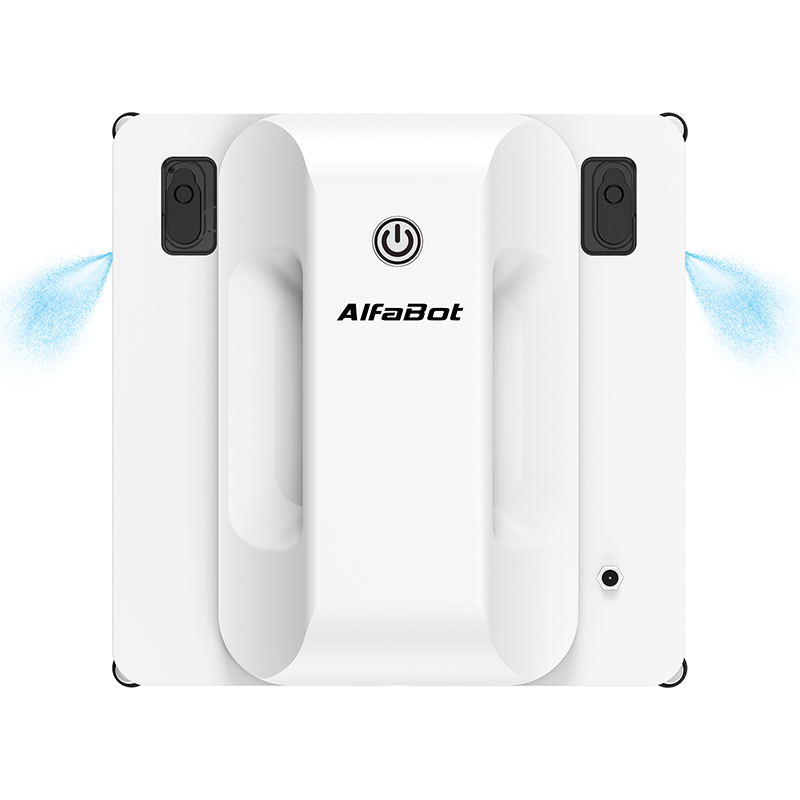 AlfaBot Window Cleaning Robot – 2800Pa Suction Dual Spray System