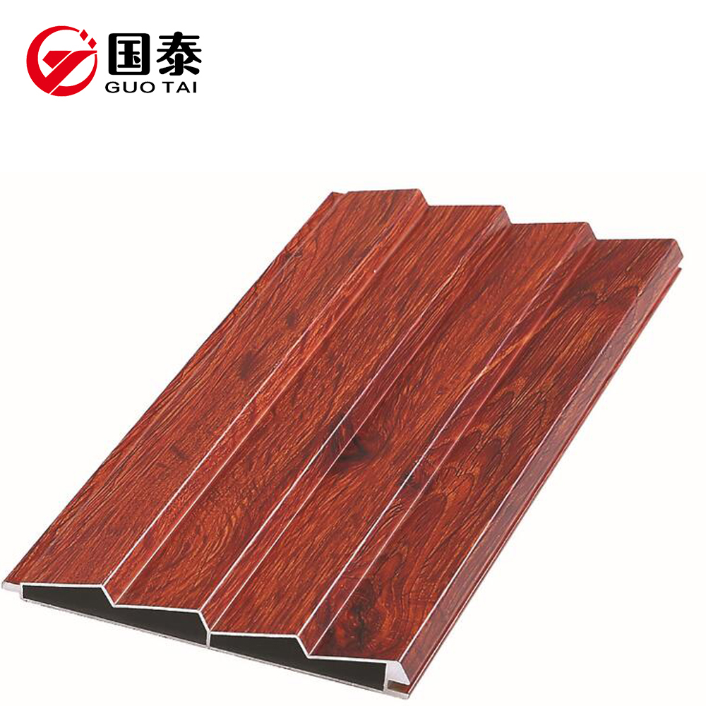 Wooden Grain Window Louver Blades Aluminium Profile