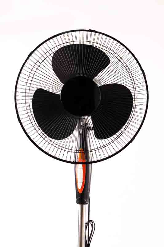 cross base stand fan，16 inch plastic fan