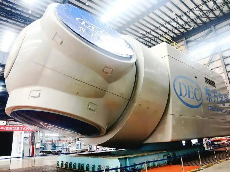 World’s Most Powerful Direct-Drive Floating Offshore Wind Turbine Rolls ...