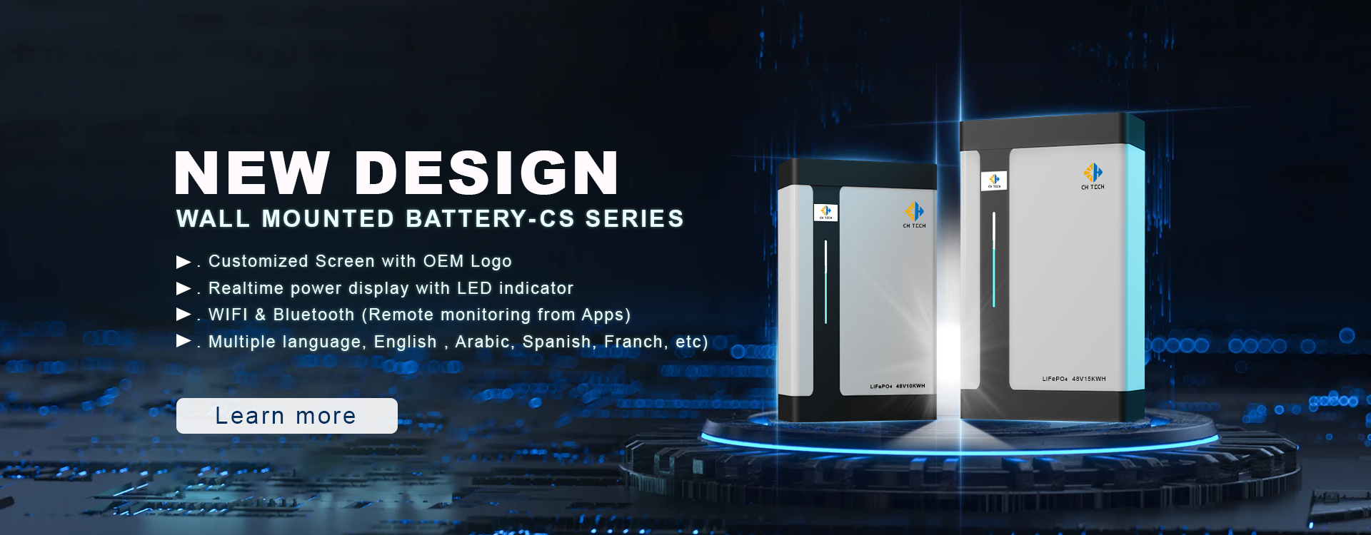 Battery Energy Storage System Manufacturers, Custom Lithium Battery-CH Tech