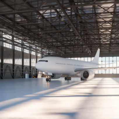 Aircraft steel structure hangars