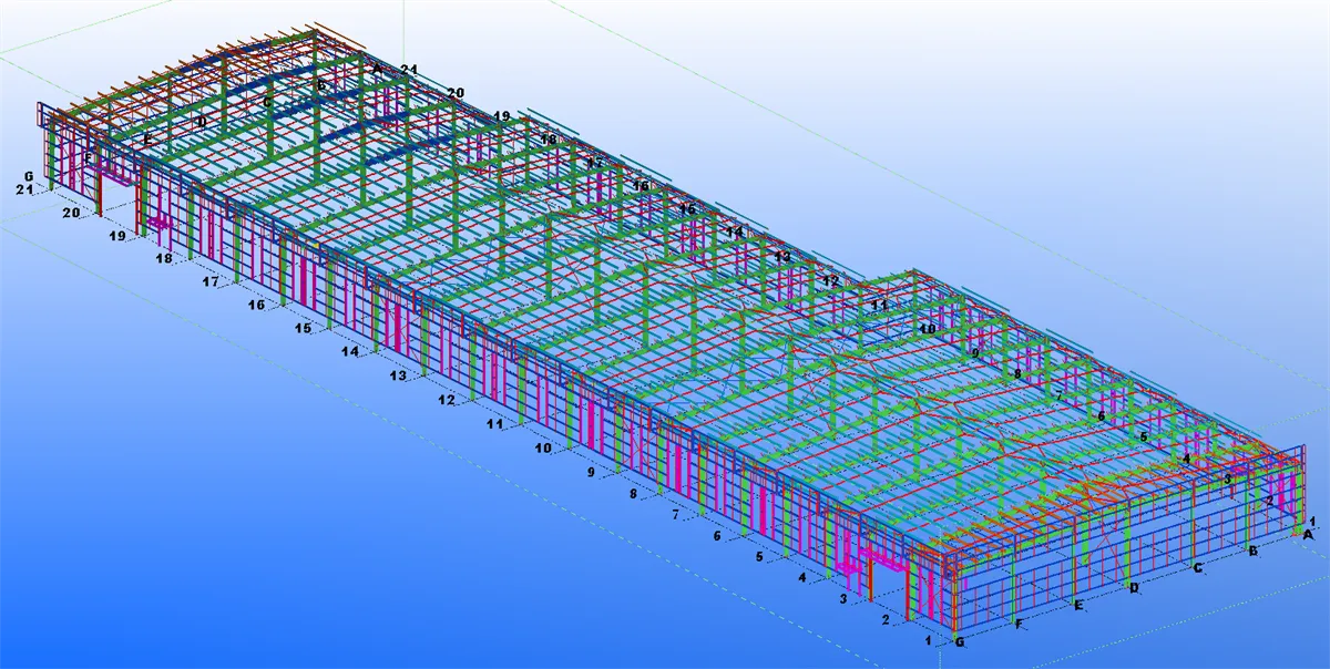 warehouse,steel frame building