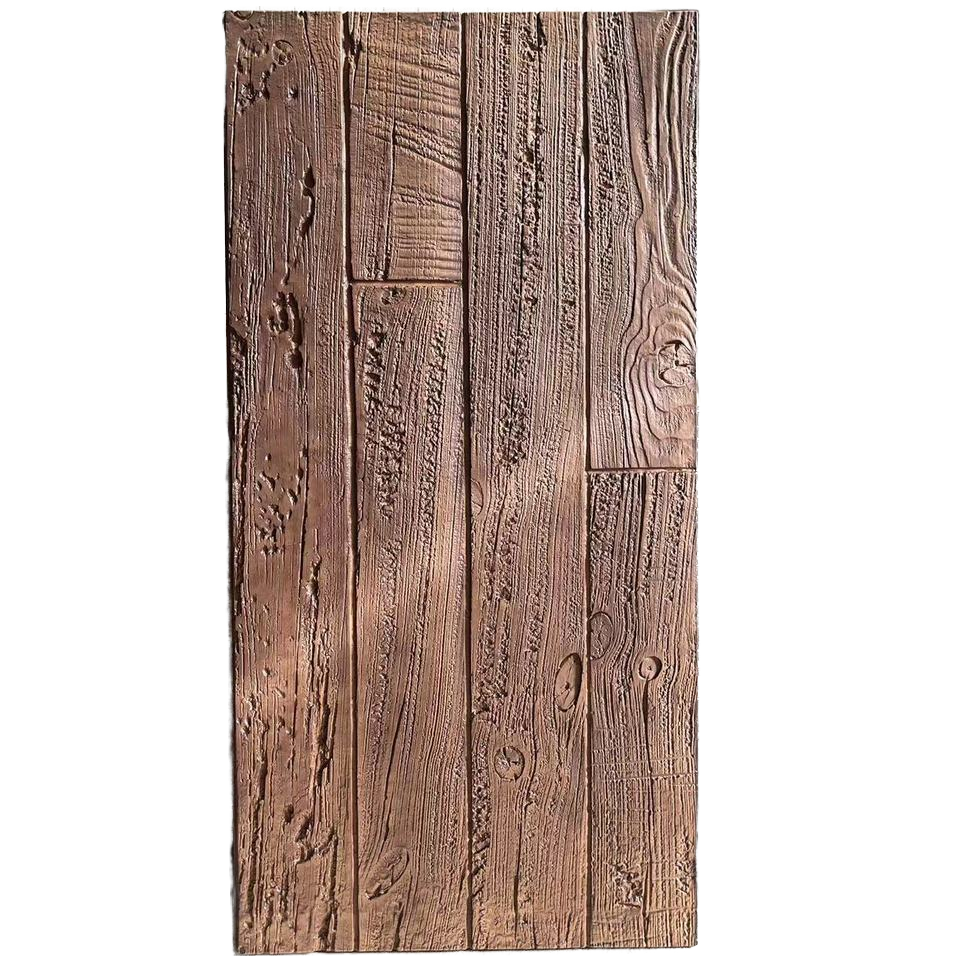 Stylish Wood Grain PU Panels for Luxury Villa Indoor Wall Decoration