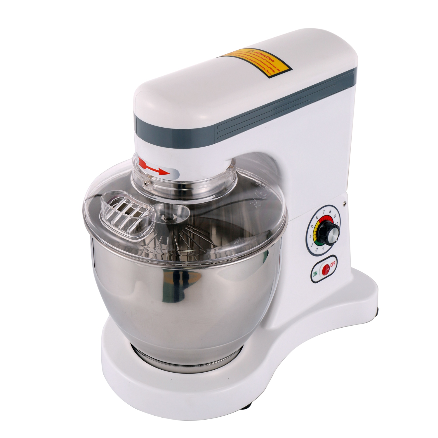 7L Food Mixer Machine With Plastic Cover Kitchen Mixer Equipment