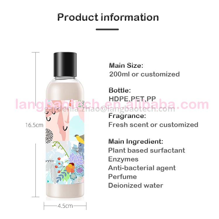 Super concentrated underwear detergent liquid