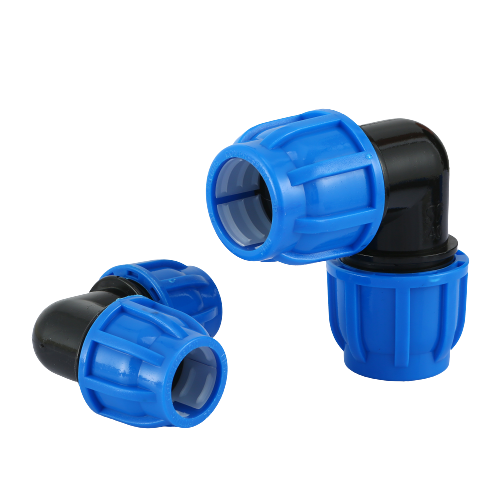 PE pipe quick connect elbow