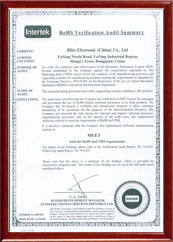 Lenncare Certifications | ISO, ROHS, CE, MFi Certified Electronics ...