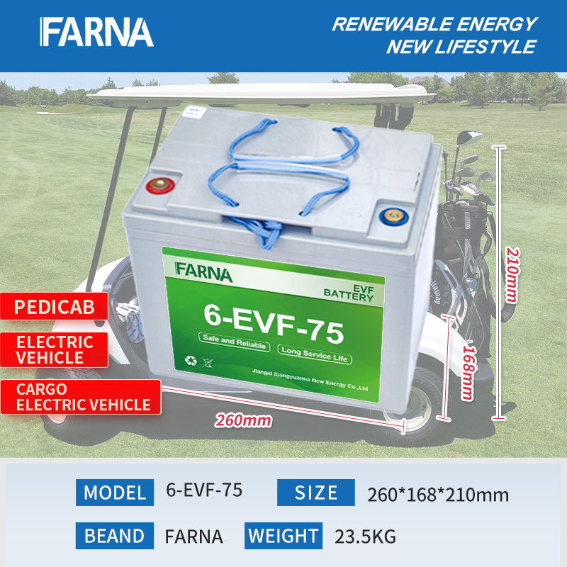 Power Up Your Electric Vehicle with Our 6-EVF-75 Deep Cycle Battery