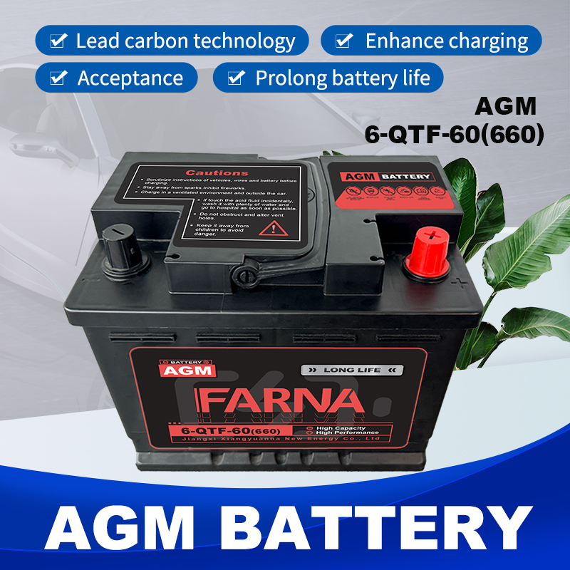 High-Performance AGM 12V 60ah car battery