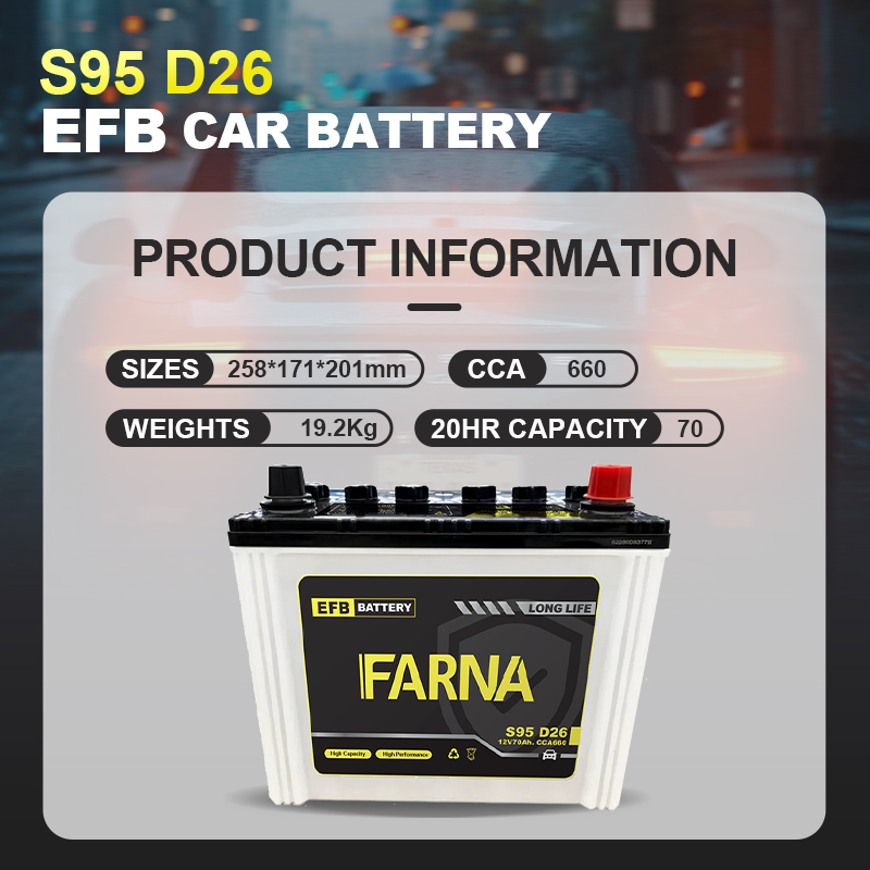 High-Performance EFB 12V 65ah car battery