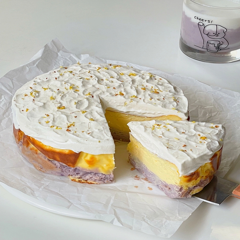 Tasty Taro Mashed Cheese Mousse