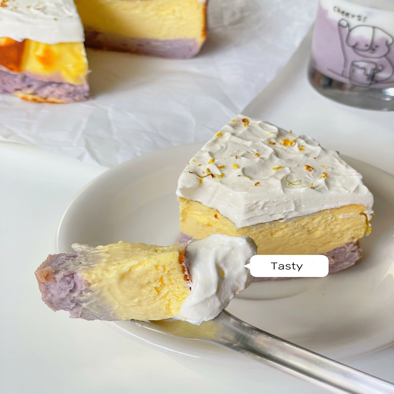 Tasty Taro Mashed Cheese Mousse
