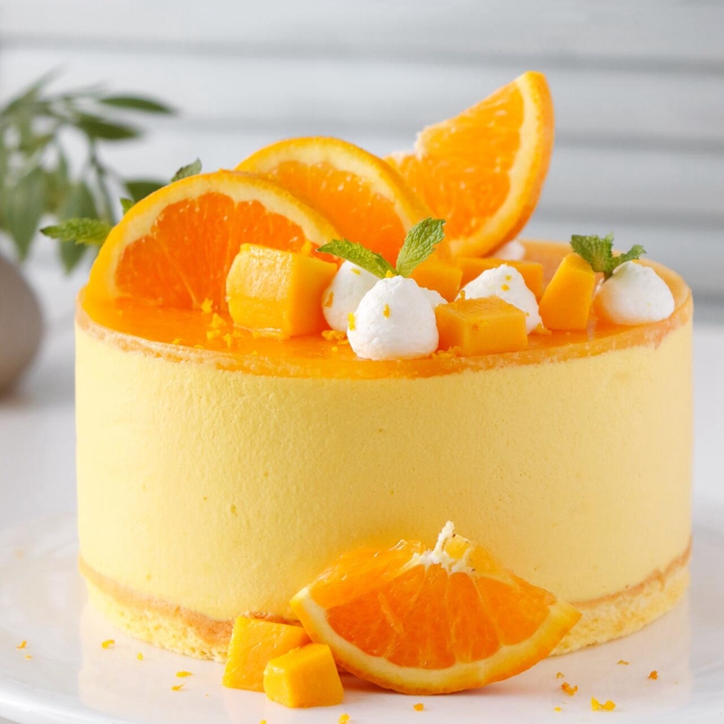 Orange Mousse 4-inch