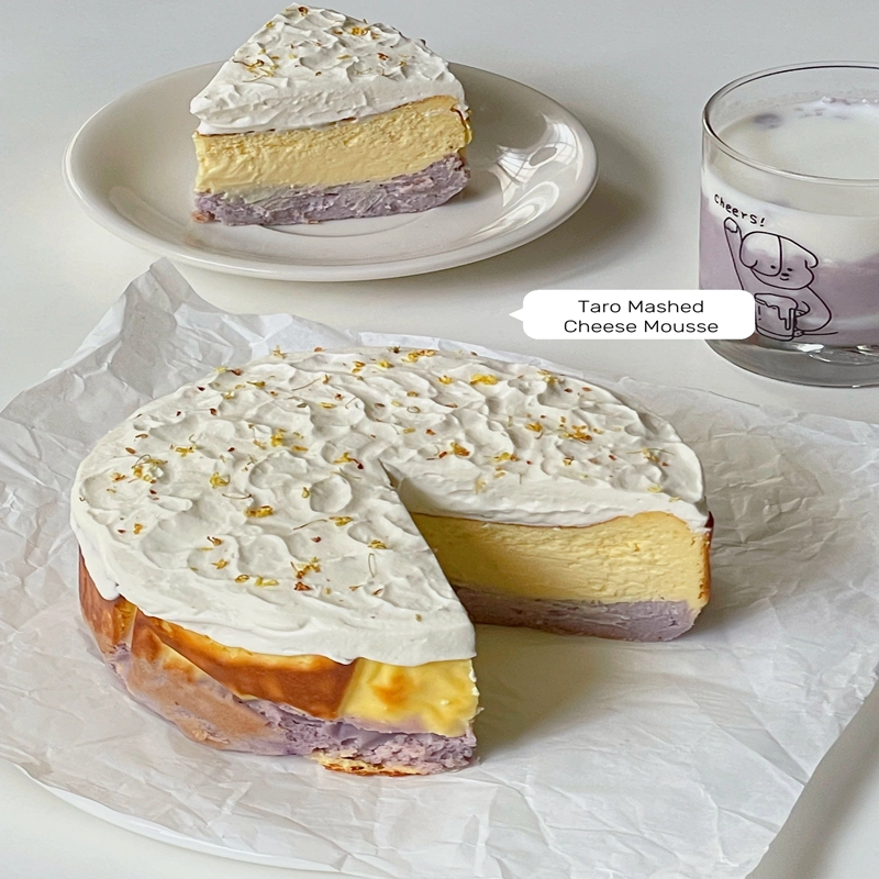 Tasty Taro Mashed Cheese Mousse