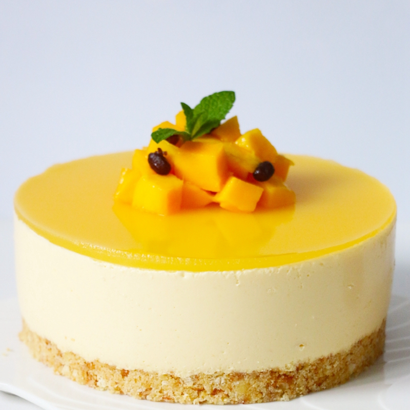 Coconut Milk Mango Mousse Cake 8-inch