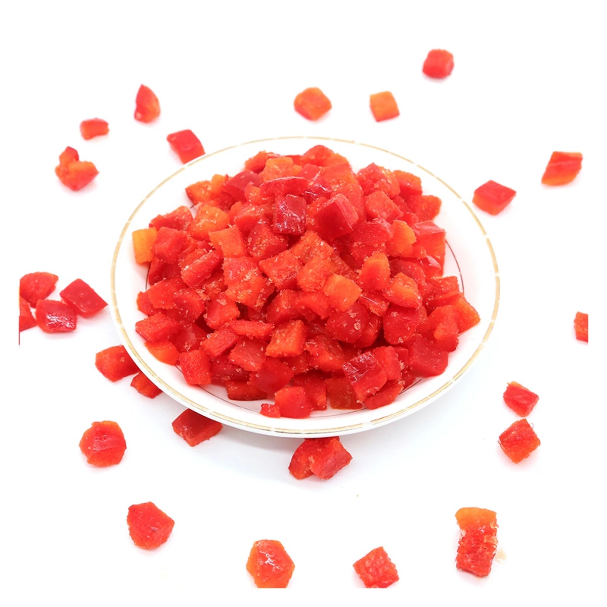 Frozen diced red peppers,Frozen red capsicum