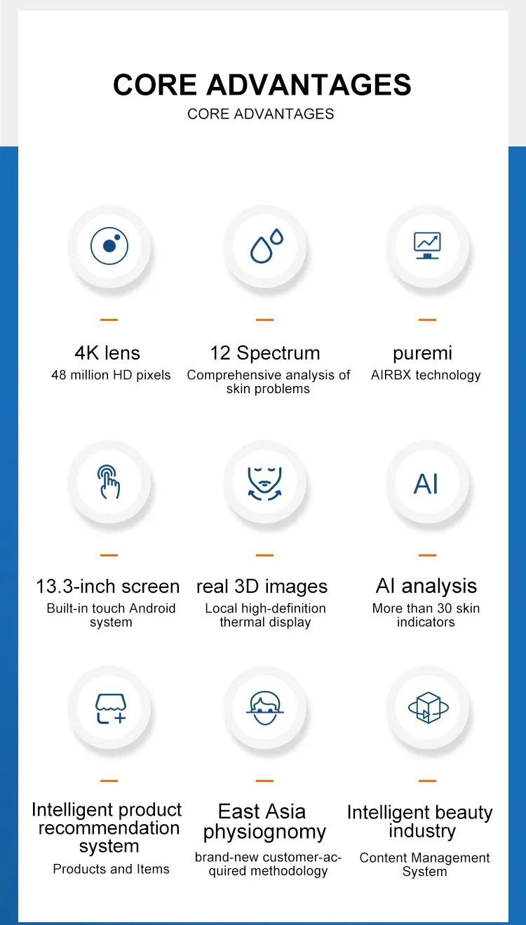 AI Skin Analyzer Skin Tester Machine